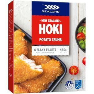 Sealord Fish Fillets Hoki Potato Crumbed Reviews - Black Box