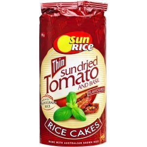 Sun Rice Thin Rice Crackers Sundried Tomato & Basil Reviews - Black Box