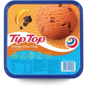 Tip Top Ice Cream Orange Chocolate Chip Reviews - Black Box