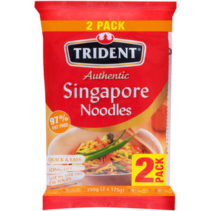 Trident Singapore Noodles Stir Fry Two Pack Reviews - Black Box