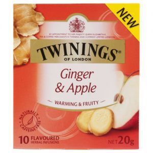 Twinings Herbal Infusions Herbal Tea Ginger & Apple Reviews - Black Box