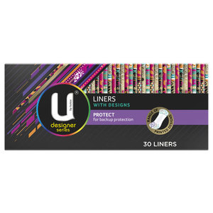 U By Kotex Designs Panty Liners Protection Reviews - Black Box