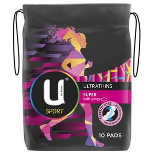 U By Kotex Sport Pads Super With Wings Reviews - Black Box