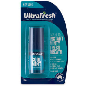 Ultra Fresh Breath Freshener Cool Mint Spray Reviews - Black Box