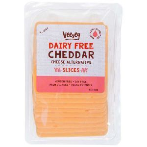 Veesey Dairy Free Cheese Alternative Cheddar Slices Reviews - Black Box
