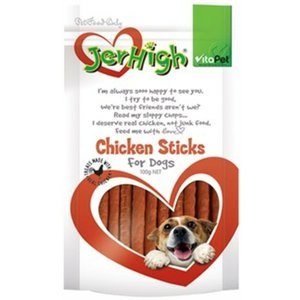 Vitapet Jerhigh Dog Treats Real Chicken Sticks Reviews - Black Box