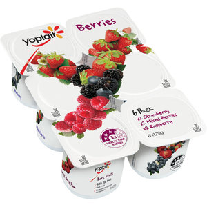 Yoplait Yoghurt 6pk Berries Reviews - Black Box