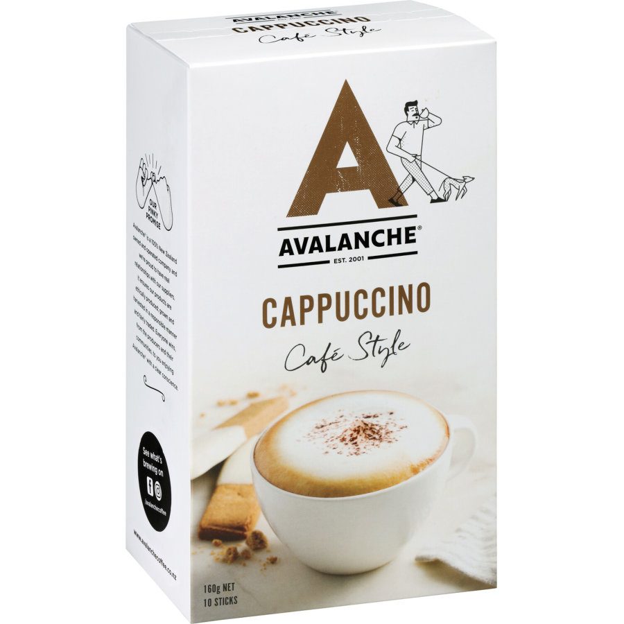 Avalanche Coffee Mix Cappuccino 160g Reviews - Black Box