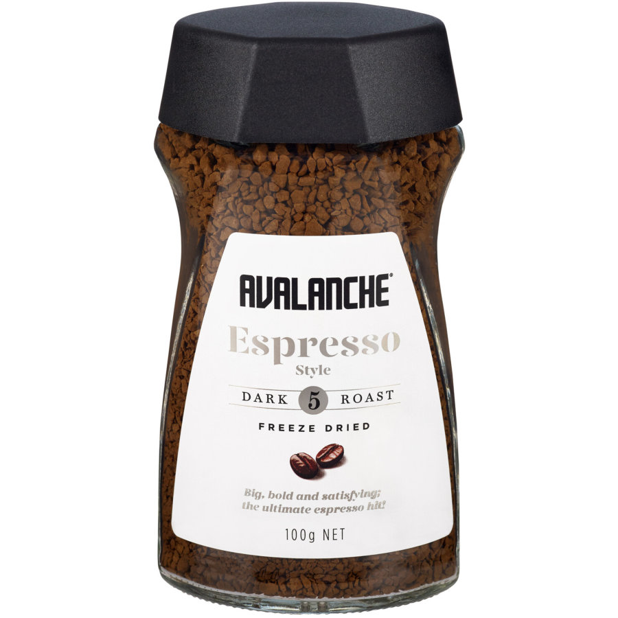 Avalanche Instant Coffee Espresso Freeze Dried Reviews - Black Box