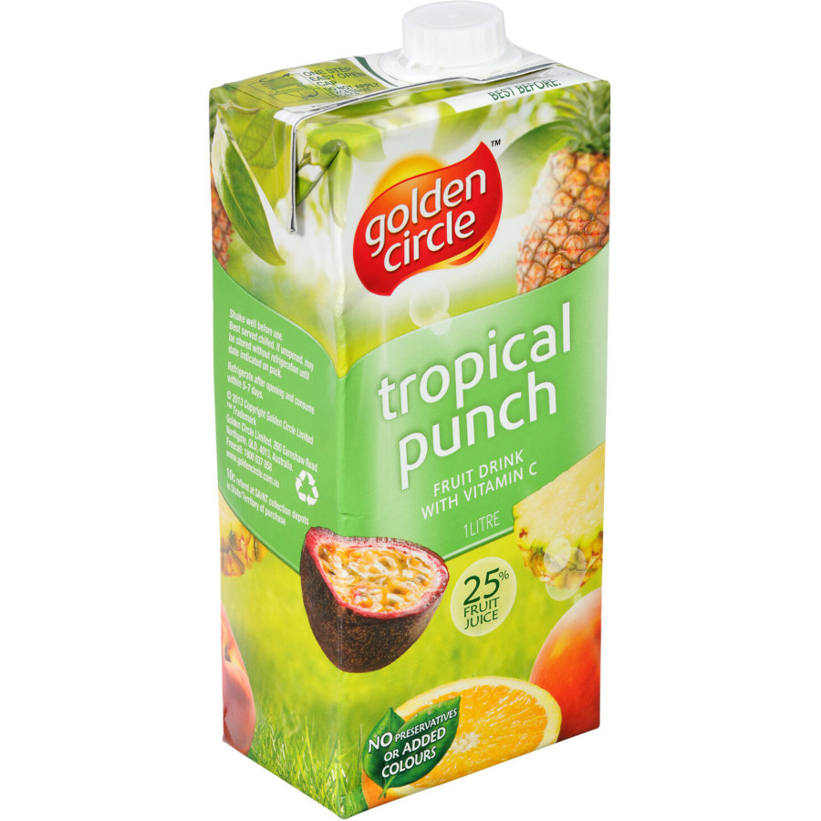 Golden Circle Fruit Drink Tropical Punch Reviews - Black Box