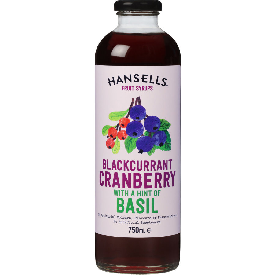Hansells Cordial Blk Currant,cranberry & Basil Reviews - Black Box