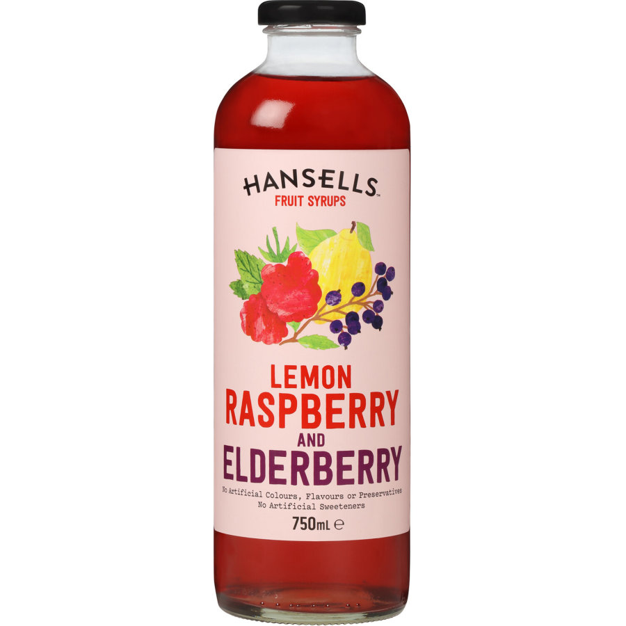 Hansells Cordial Lemon Raspberry & Elderberry Reviews - Black Box