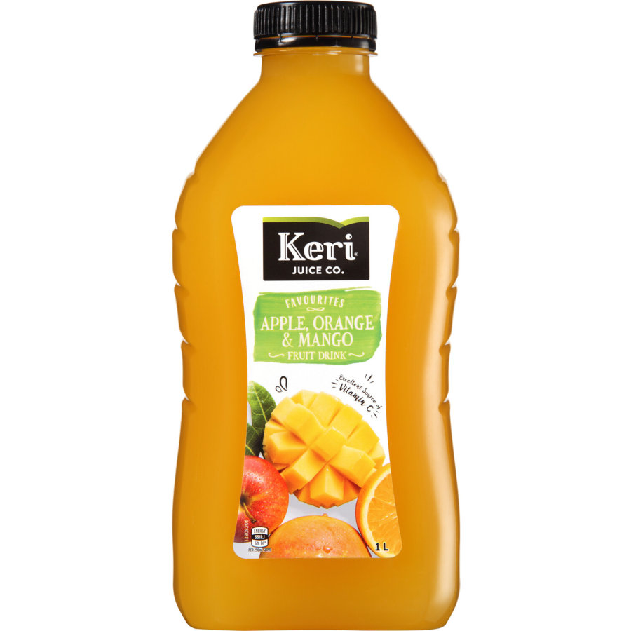 Keri Fruit Drink Apple Orange & Mango Reviews - Black Box