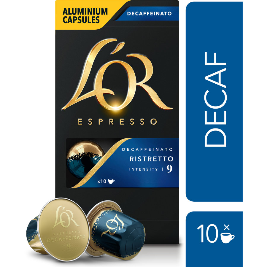 L'OR Espresso Coffee Capsules Ristretto Decaf Reviews - Black Box