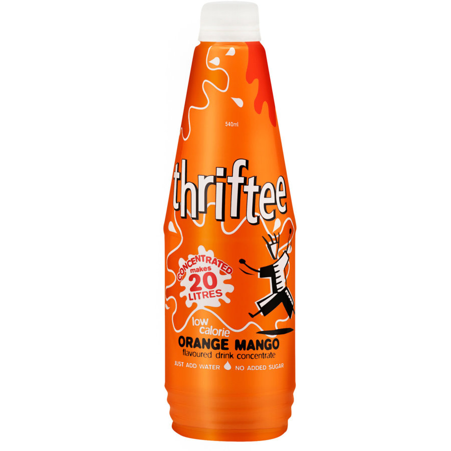 Thriftee Concentrate Orange & Mango Cordial Reviews - Black Box