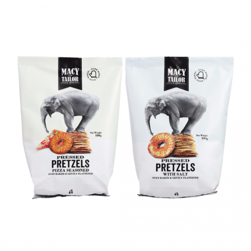 Macy And Tailor Pretzels 180gm Salted Pizza Reviews Black Box