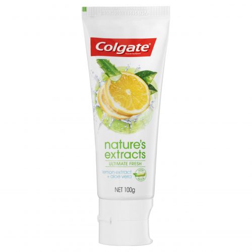 Colgate Nature's Extracts Lemon & Aloe Toothpaste 100g Reviews - Black Box