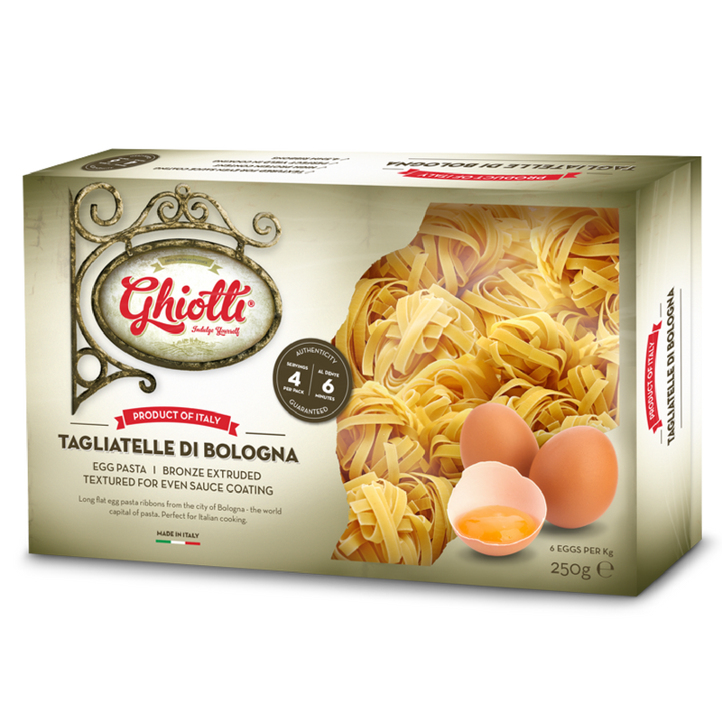 Ghiotti Taglliatelle Di Bologna Egg Pasta 250gm Reviews - Black Box