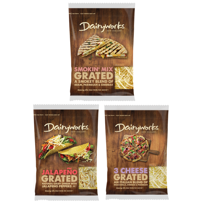 Dairyworks 200gm Grated Cheese - Smokin’ Mix / Jalapeno/ 3 cheese ...