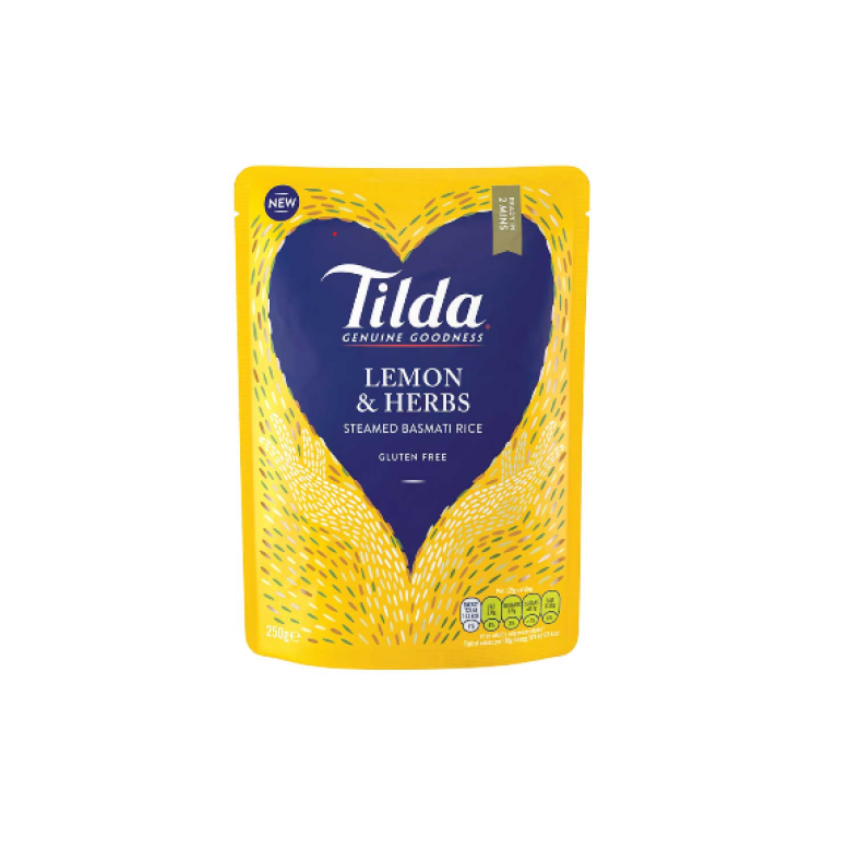 Tilda Steamed Rice - Lemon & Herb 250gm Reviews - Black Box