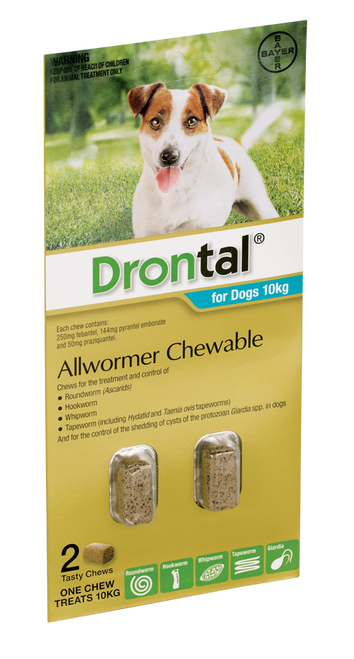 Drontal Chewable Dog Worm Treatment Reviews - Black Box