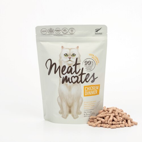 Meat Mates Meow Chicken Dinner Grain Free Freeze Dried Cat Food Reviews ...