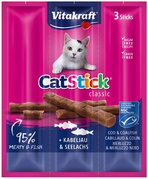 Vitakraft Cat Stick Mini + Cod and Coalfish Treat Reviews - Black Box
