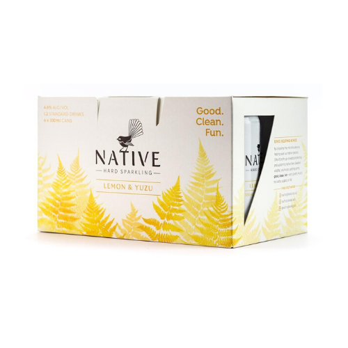 Native Lemon & Yuzu Hard Sparkling Water 4% alcohol Reviews - Black Box