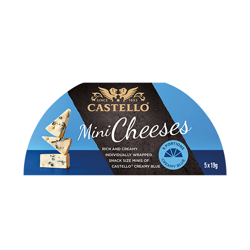 Castello Mini Cheeses - Creamy Blue 5 x 19g Reviews - Black Box