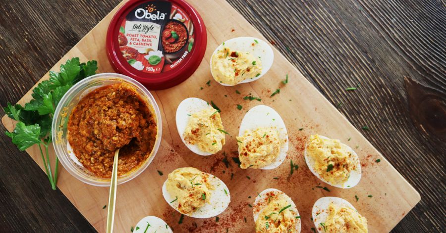 Obela Roast Tomato and Feta Devilled Eggs - Black Box Product Reviews