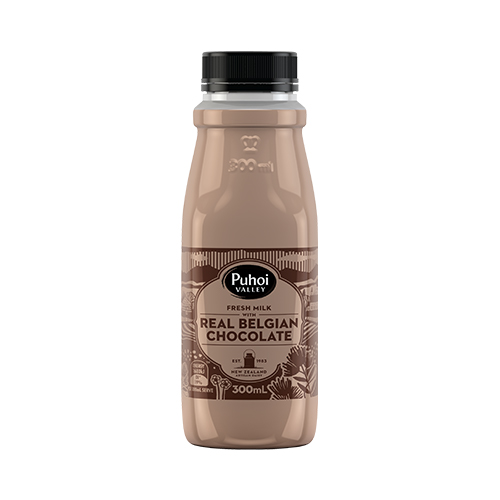 Puhoi Valley Real Belgian Chocolate Milk 300ml Reviews - Black Box
