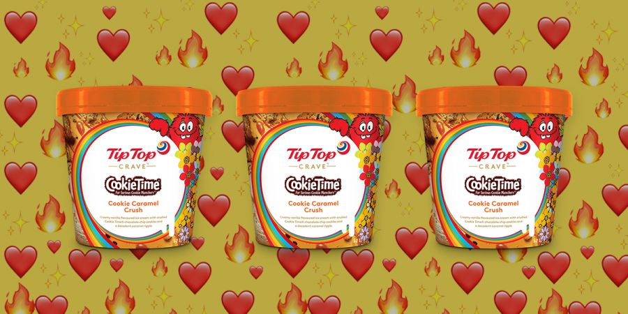 Tip Top Crave Cookie Caramel Crush Ice Cream Reviews - Black Box