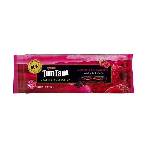 Arnott's Tim Tam Crafted Collection - Moreton Bay Raspberry & Dark Choc ...