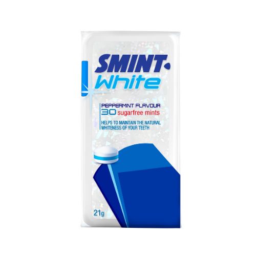 Smint White Sugar-Free Mints - Peppermint Flavour Reviews - Black Box