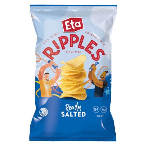 Eta Ripples Potato Chips Ready Salted Reviews - Black Box