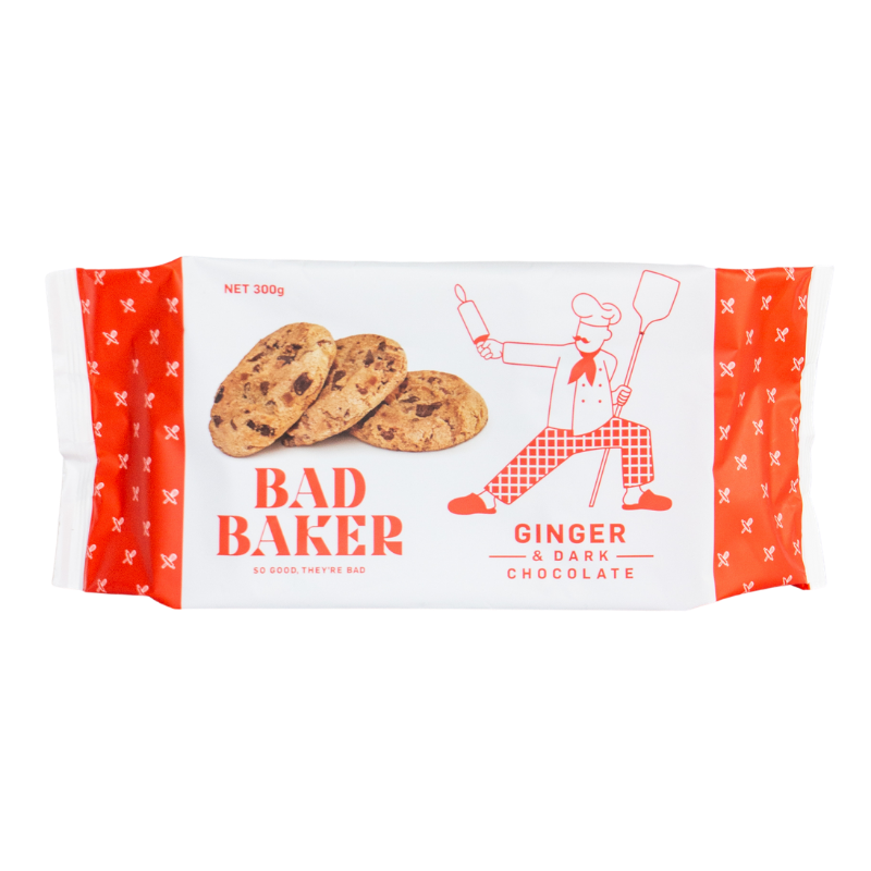 Bad Baker Ginger & Dark Chocolate Cookies Reviews - Black Box