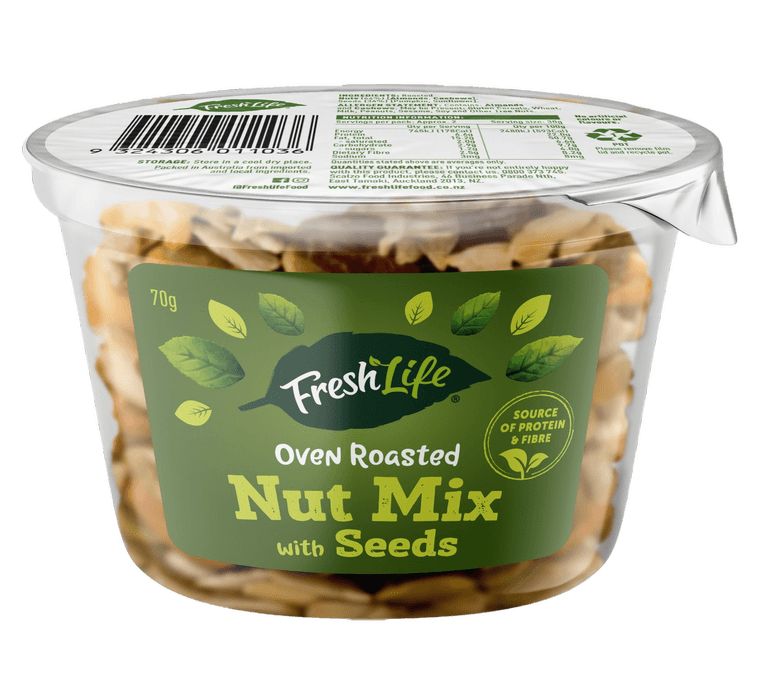 Fresh Life Oven Roasted Nut Mix with Seeds Reviews - Black Box