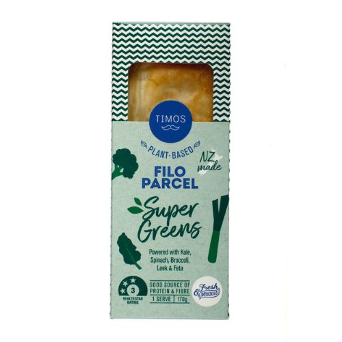 Timos Plant-based Filo Parcel Super Greens Reviews - Black Box