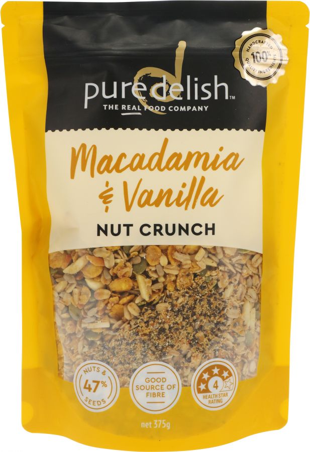Pure Delish Macadamia & Vanilla Nut Crunch Reviews - Black Box