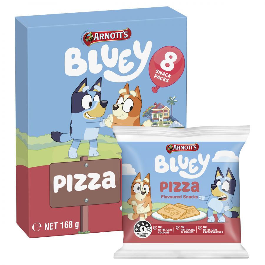 Arnotts Bluey Biscuits - Pizza Reviews - Black Box