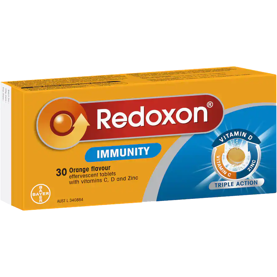 Redoxon Immunity Effervescent Tablets Orange Reviews - Black Box
