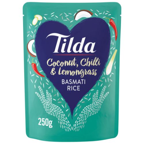 Tilda Steamed Rice Basmati Coconut, Chilli & Lemongrass Reviews - Black Box