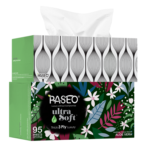 Paseo UltraSoft 3ply Aloe Vera 95's Tissues Reviews - Black Box