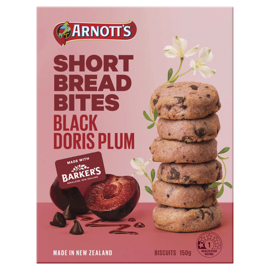 Arnott's Shortbread Bites - Black Doris Plum Reviews - Black Box