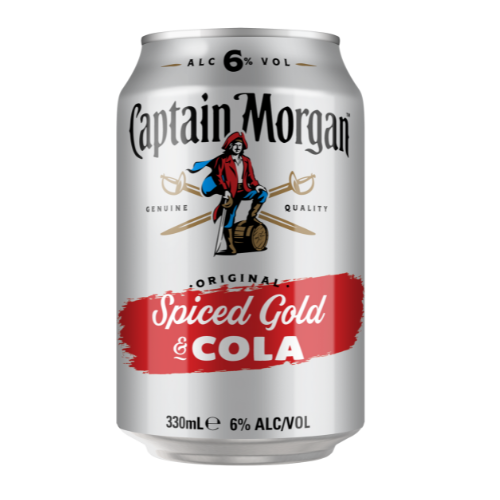 Captain Morgan Spiced Gold and Cola 6% 10x330ml Reviews - Black Box