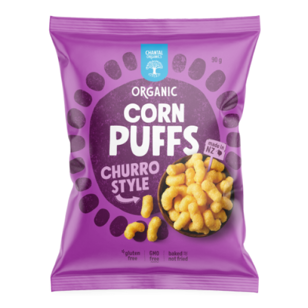 Chantal Organics Churro Style Corn Puffs 90g Reviews - Black Box