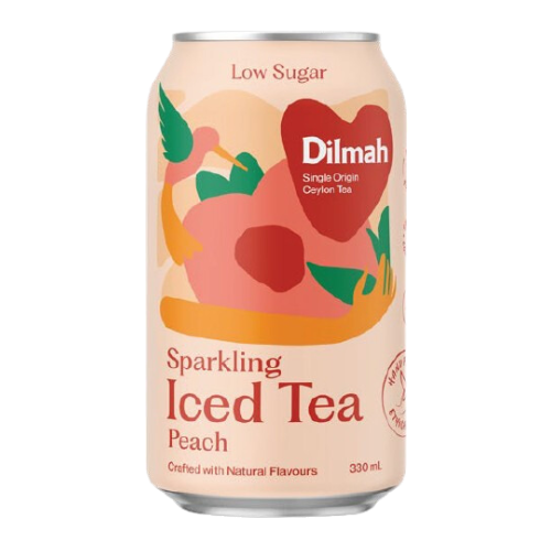 Dilmah Natural Sparkling Iced Tea Peach Reviews - Black Box