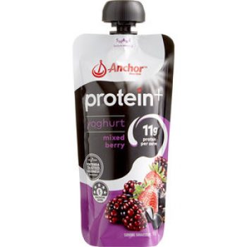 Anchor Protein Plus Yoghurt Pouch Mixed Berry Reviews - Black Box