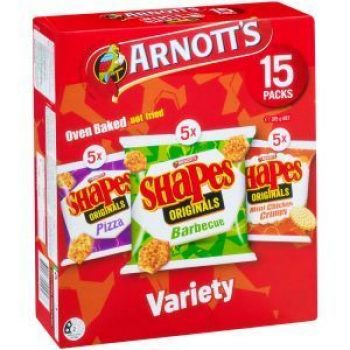 Arnotts Shapes Sensations Crackers Multipack Variety 375g Reviews ...