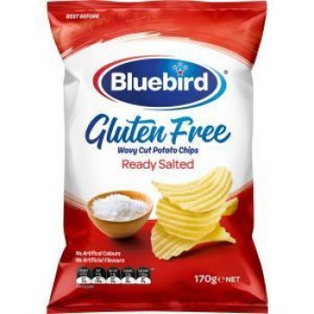Bluebird Gluten Free Potato Chips Ready Salted Reviews - Black Box